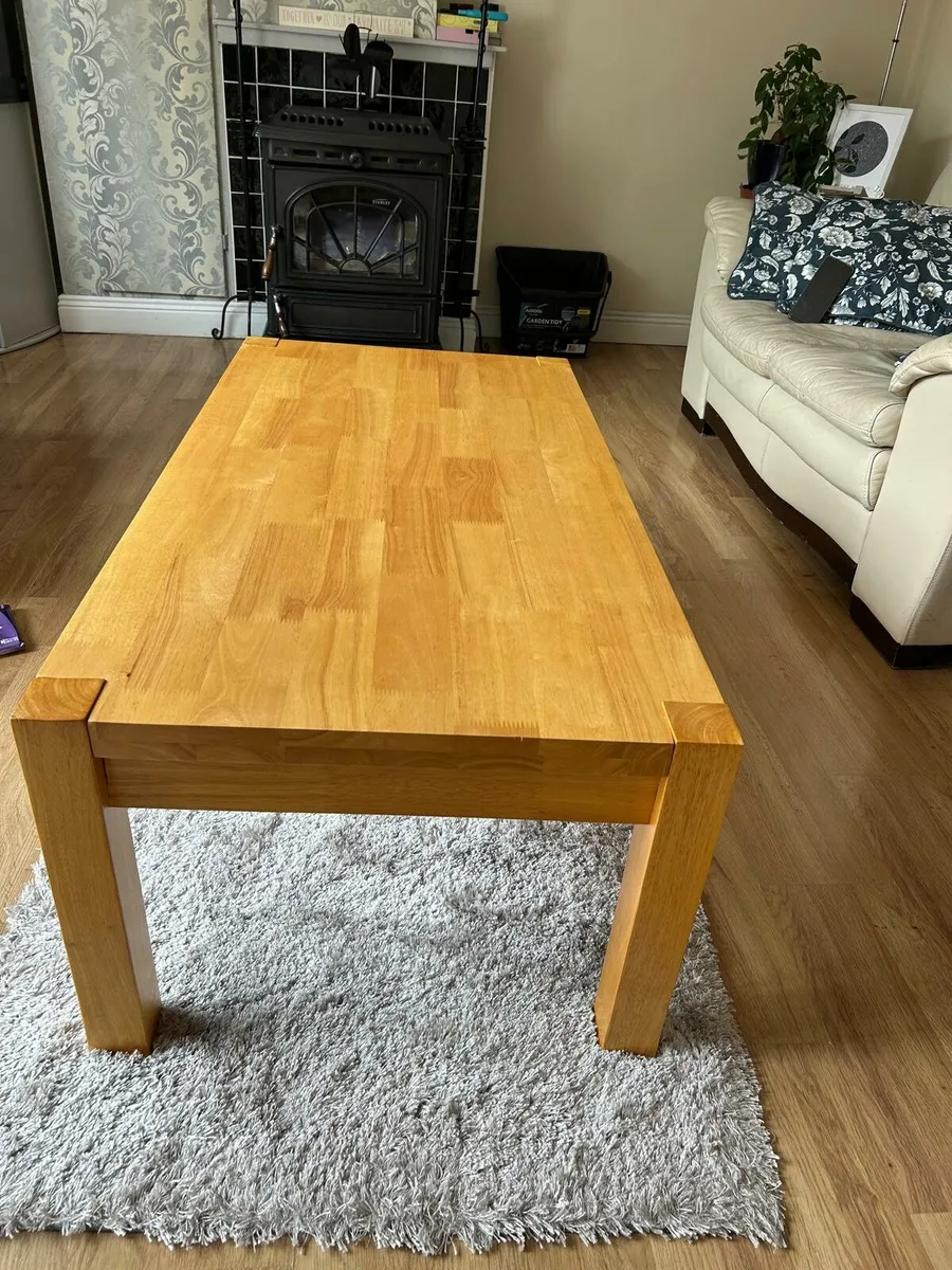 Second hand oak coffee table store