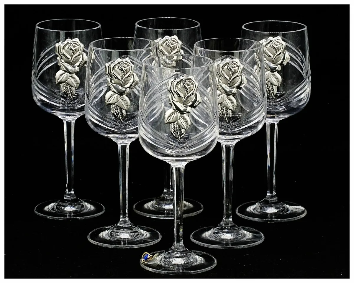 Cut glass wine glasses store