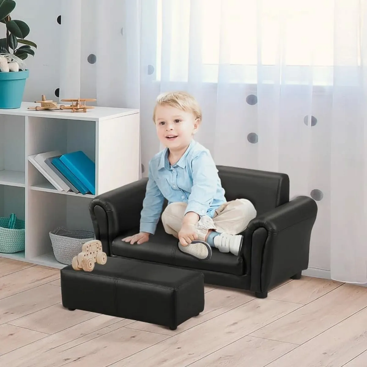 Childrens leather sofa store