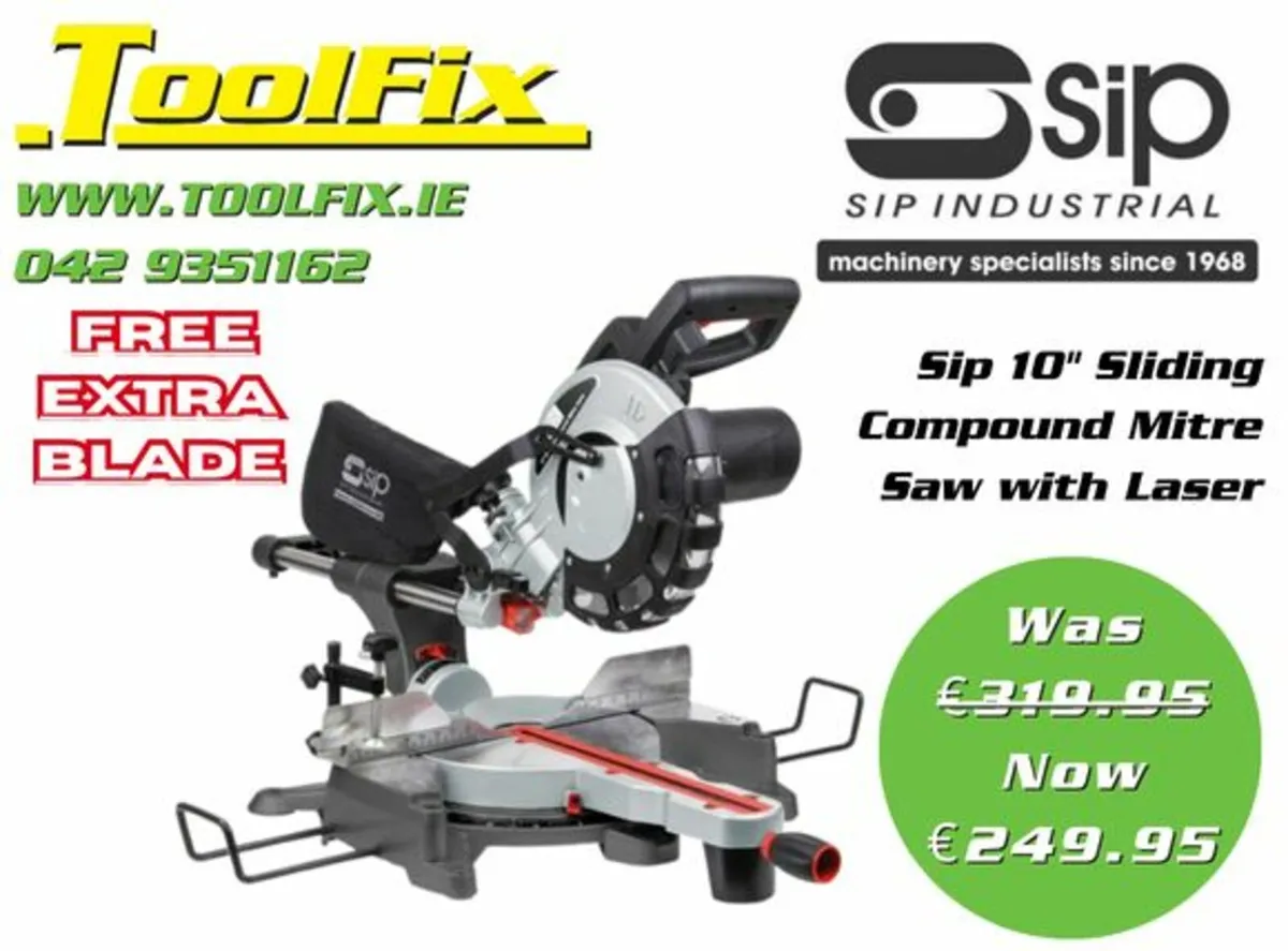 Sip 10 Sliding Compound Mitre Saw with Laser for sale in Co. Louth for 249 on DoneDeal