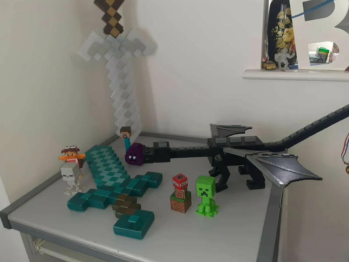 Minecraft Set with Light Up Sword and Ender Dragon for sale in Co ...