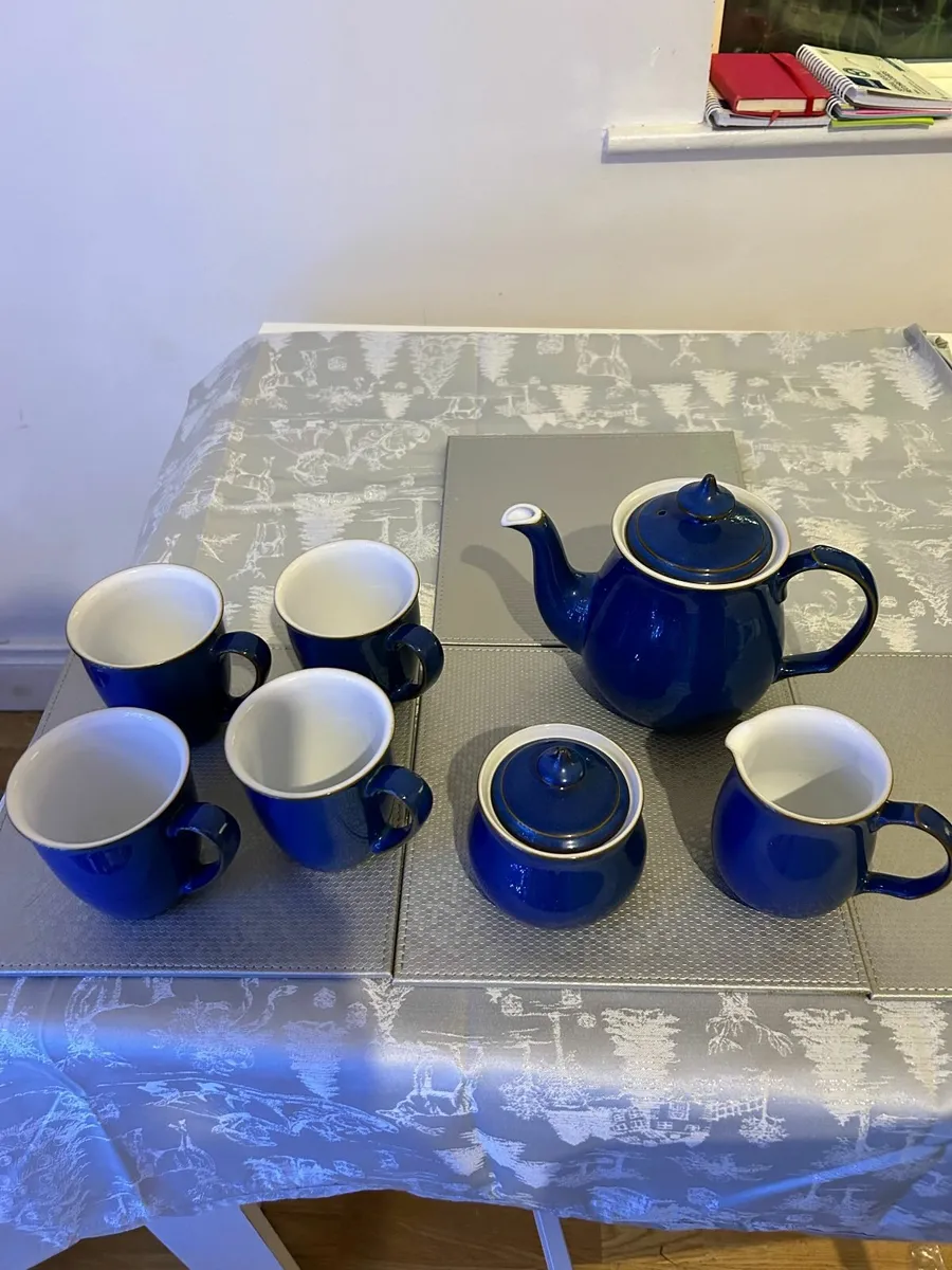 Denby Teapot, milk jog, sugar bowl and mugs for sale in Co. Kerry for €100 on DoneDeal