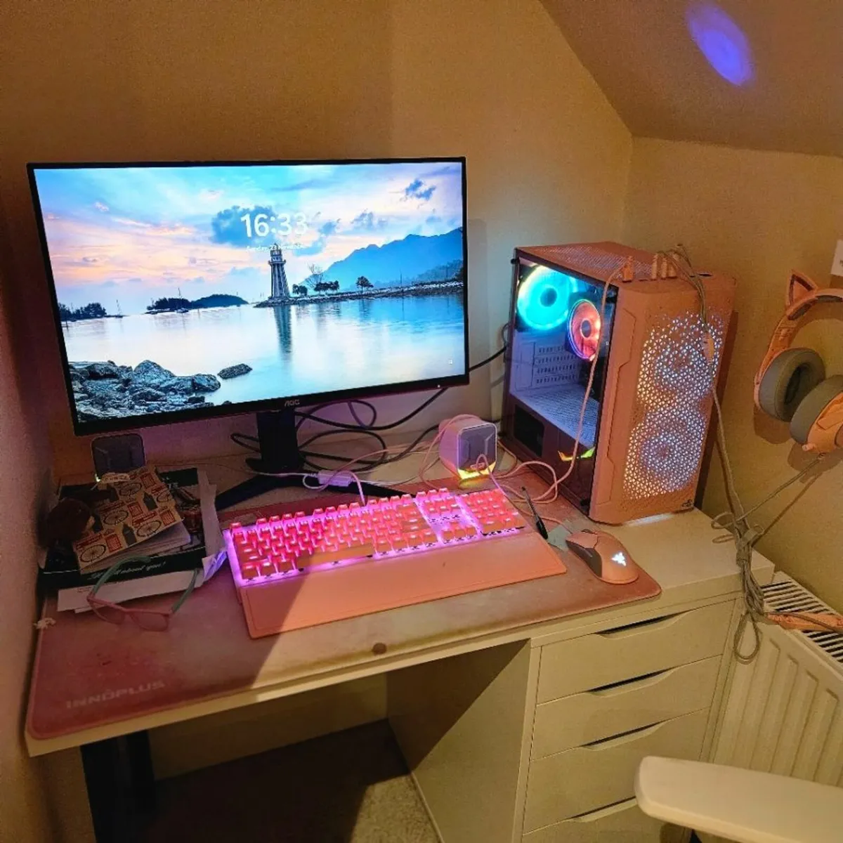 Complete All-Pink Gaming PC Setup – Everything Inc for sale in Co. Dublin for €1,200 on DoneDeal