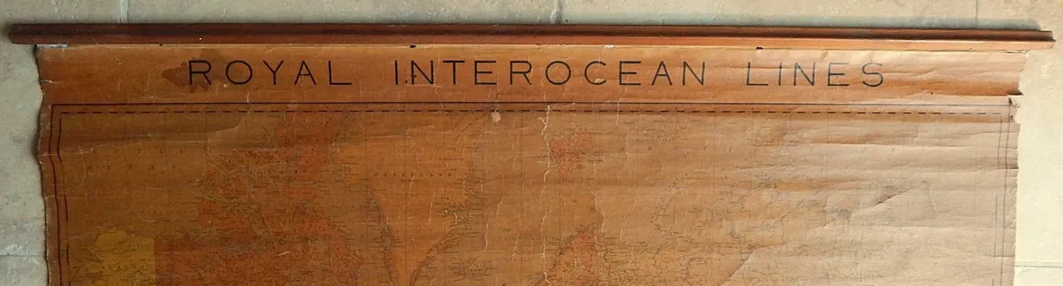 Vintage Roll Down Royal Interocean Lines Poster for sale in Co ...