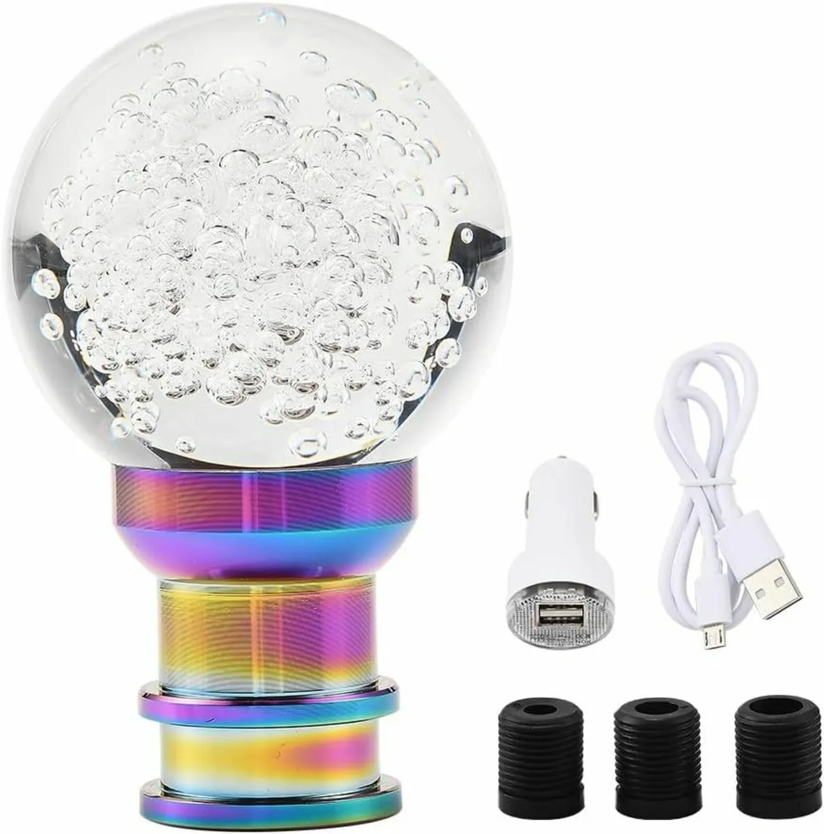 Gear Shifter Knobs with Adapter,Universal Clear Cr for sale in Co ...