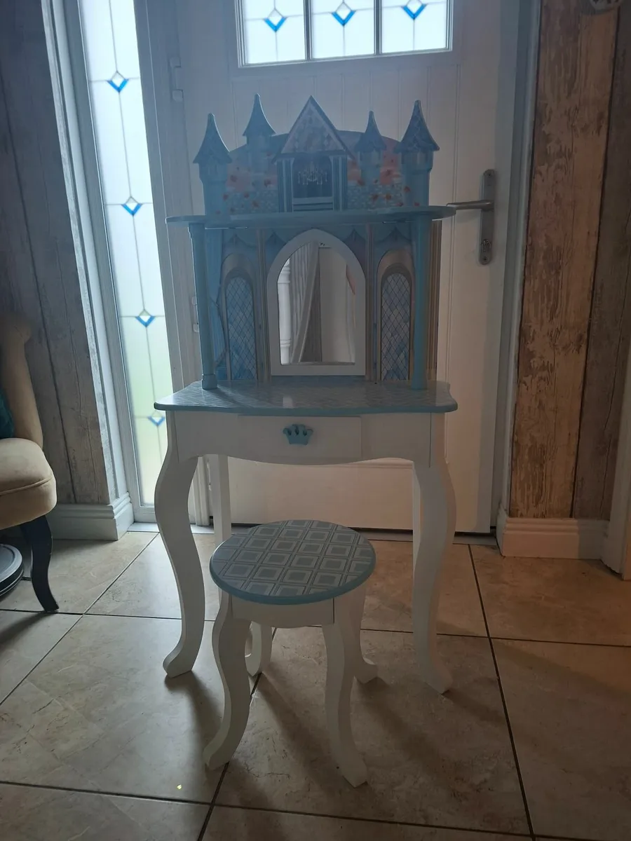 Frozen-Inspired Vanity Table with Matching Stool for sale in Co ...