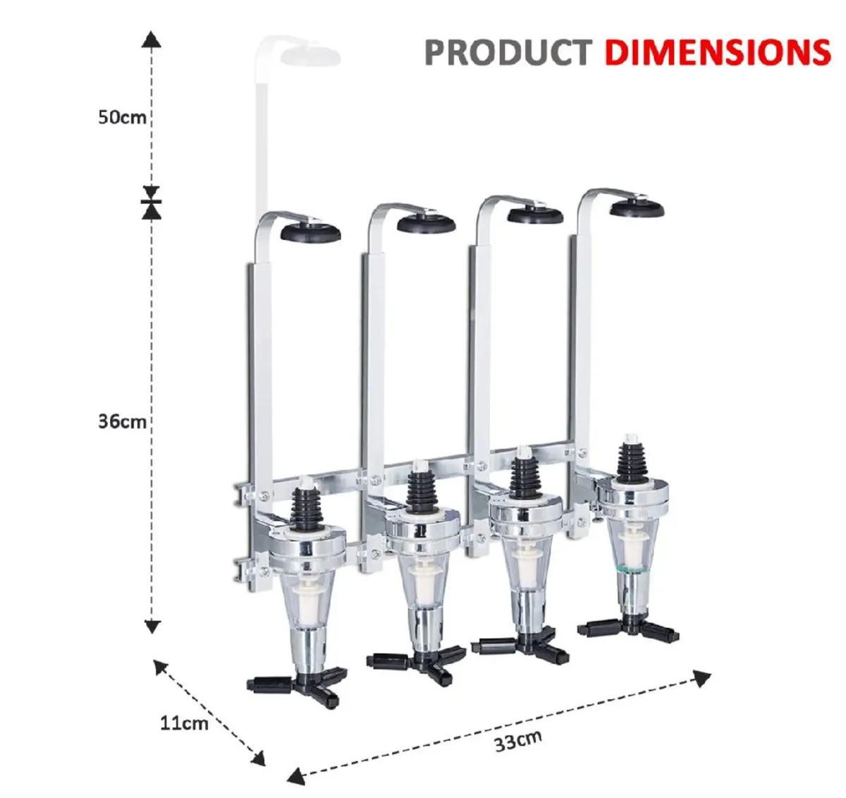 4 Bottle Wall Mounted Optic Dispenser Home Bar for sale in Co. Meath ...