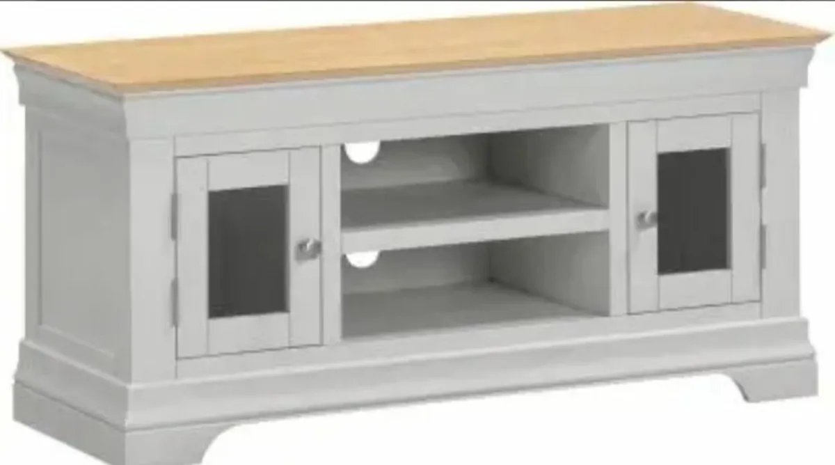 Bordeaux Small TV Stand Pebble Grey/Oak for sale in Co. Donegal for € ...