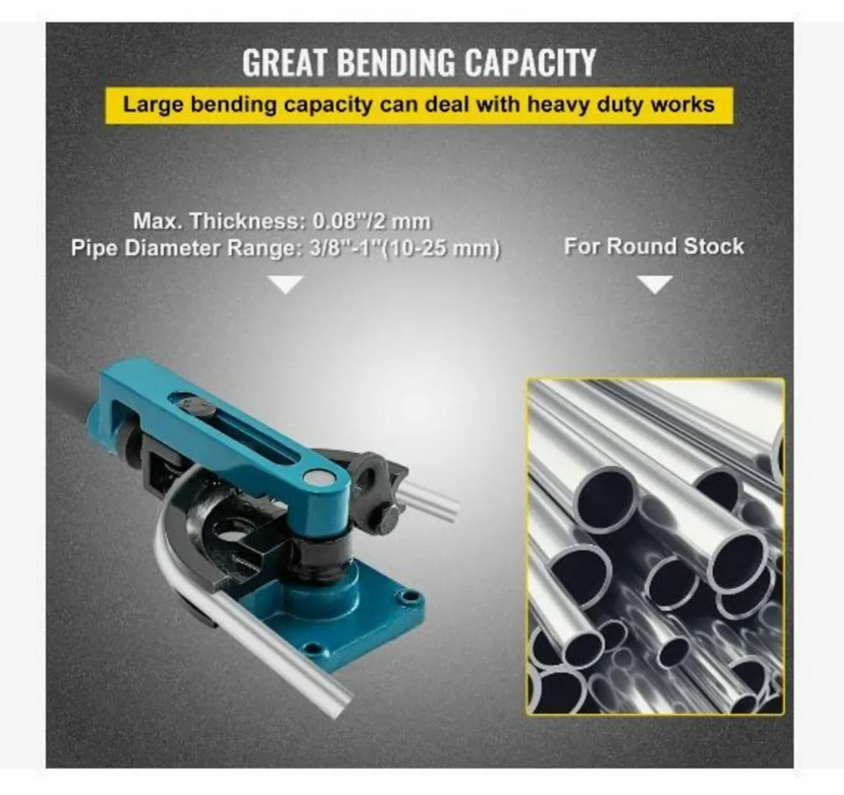 Pipe Bender 3/8 to 1 Inch Pipe Tubing Bender Tube for sale in Co ...