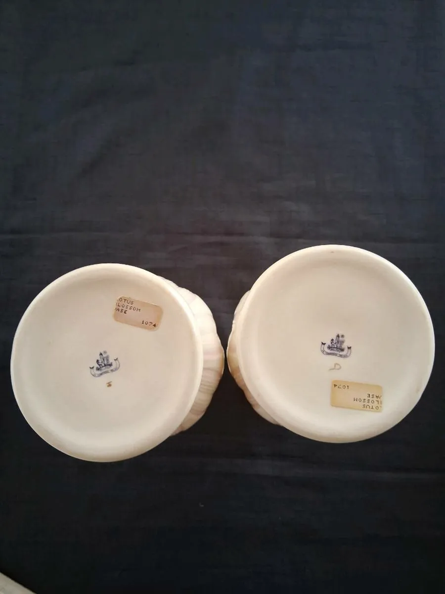 2 Belleek China Vase's for sale in Co. Donegal for €40 on DoneDeal