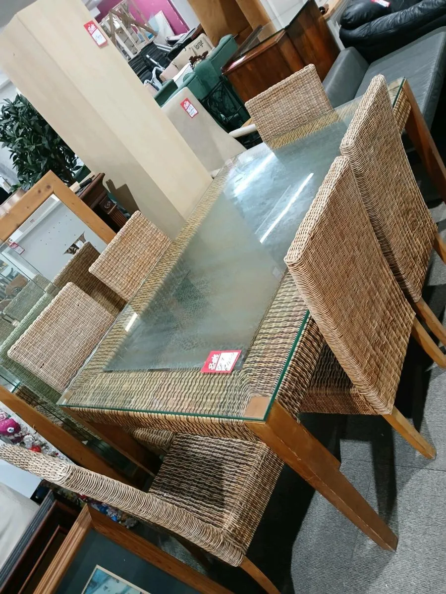 Rattan dining set for sale in Co. Cork for €400 on DoneDeal