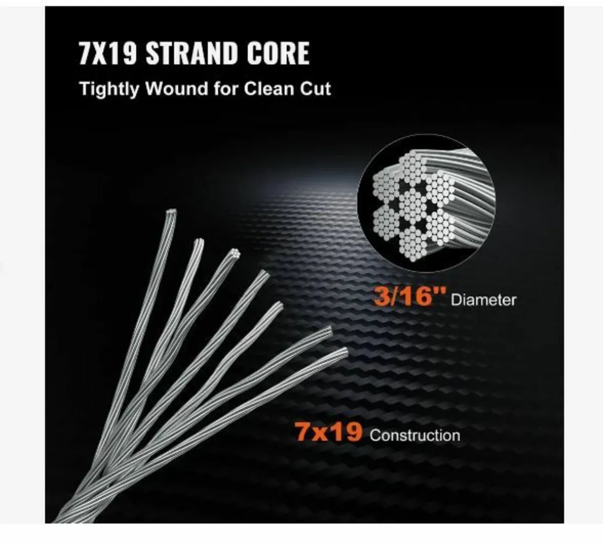 3/16 Inch 7x19 Stainless Steel Aircraft Cable Reel for sale in Co ...