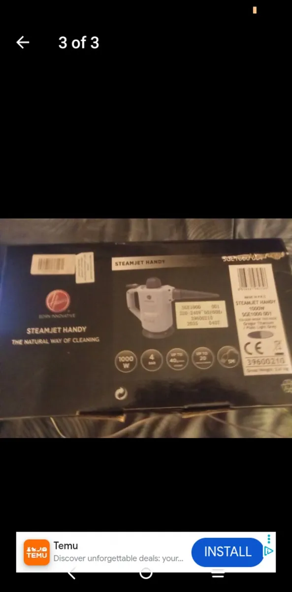 Hoover Steam jet handy for sale in Co. Limerick for €20 on DoneDeal