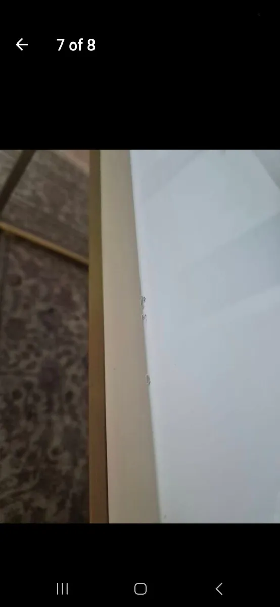 Coffee table white glass and brass from Browsers for sale in Co ...