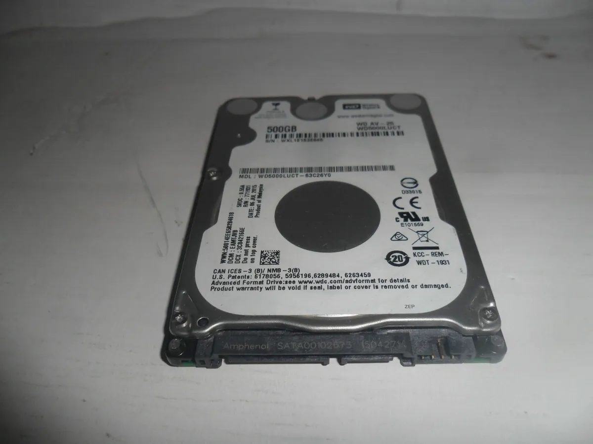 western digital 500 GB 2.5" HDD for sale in Co. Louth for €16 on DoneDeal
