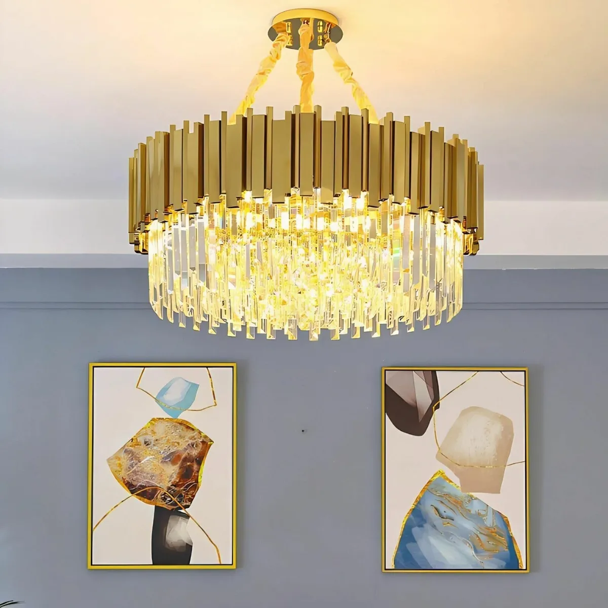 Pendant Light Crystal Chandelier Ceiling Modern for sale in Co. Dublin ...