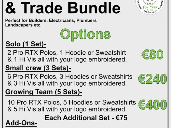 Construction and Trade Workwear Package for sale in Co. Donegal for €80 ...