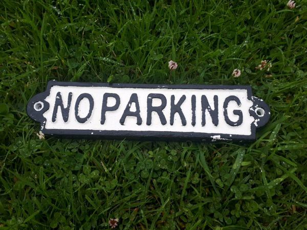No Parking Cast Iron Sign for sale in Co. Louth for €25 on DoneDeal
