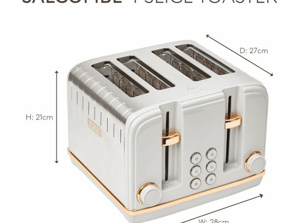 Salcombe Grey Copper Toaster 4 Slice - Adjustable for sale in Co ...