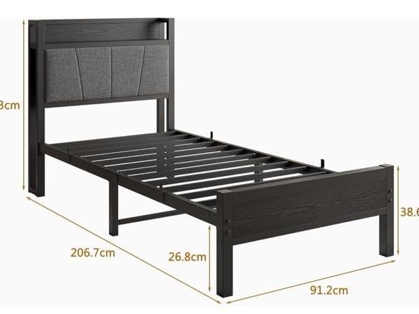 3ft Single Bed Frame with Storage Headboard for sale in Co. Dublin for ...