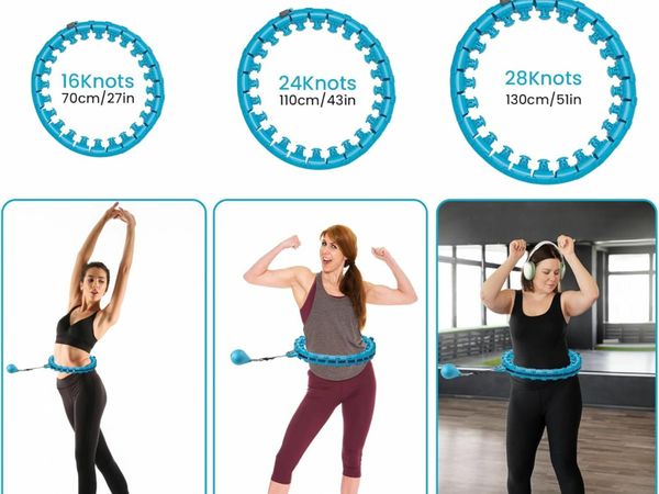 Weighted Hula Hoop, 24 Detachable Knots,Lightweigh for sale in Co. Cork ...