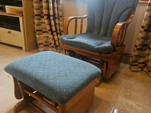 Glider rocking chair and foot stool for sale in Co. Galway for €125 on ...