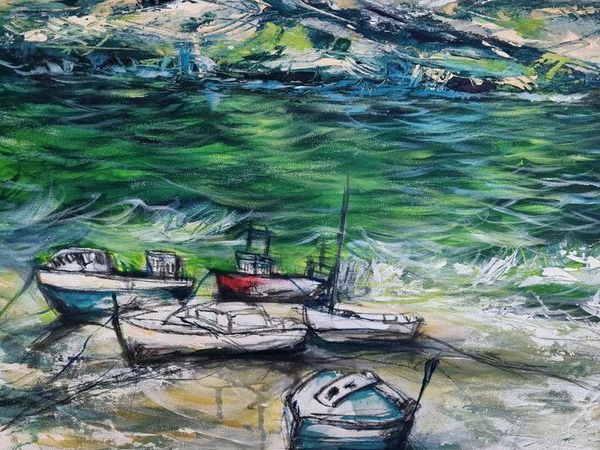 Sleeping Vessels at Murrisk, Low Tide (2024) for sale in Co. Mayo for € ...