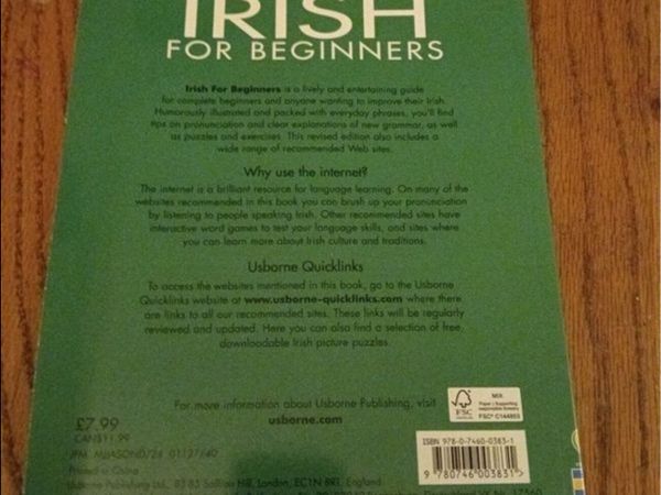 Irish for Beginners Book for sale in Co. Galway for €5 on DoneDeal