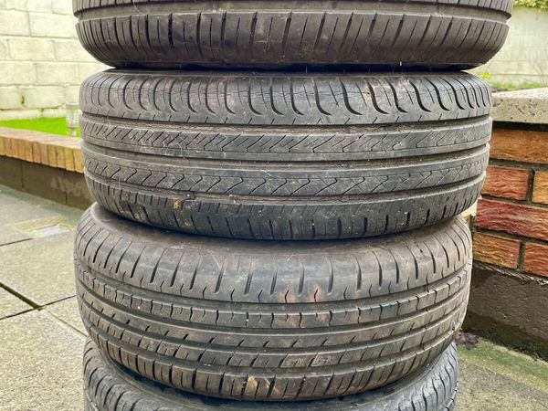 4 Car Wheels and Tyres for sale in Co. Dublin for €95 on DoneDeal