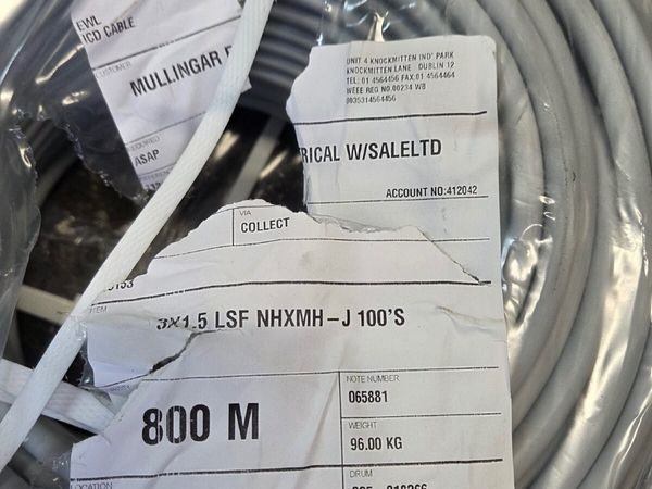 Cable x 6 Rolls for sale in Co. Westmeath for €480 on DoneDeal