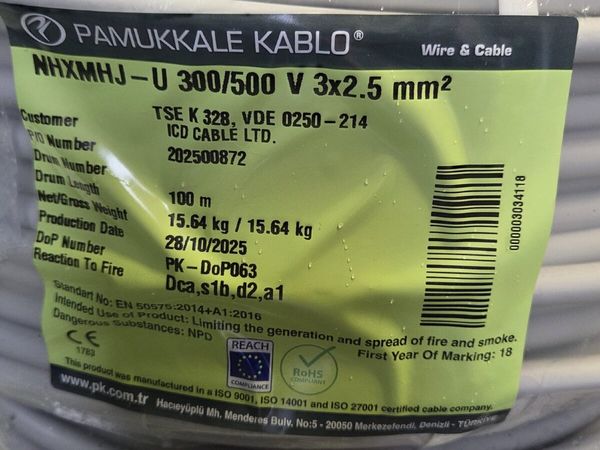 Cable x 6 Rolls for sale in Co. Westmeath for €480 on DoneDeal