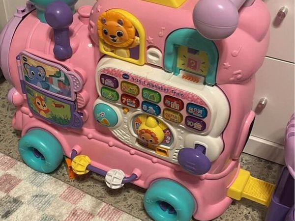 VTech Baby 4-in-1 Alphabet Train Ride On Pink for sale in Co. Mayo for ...