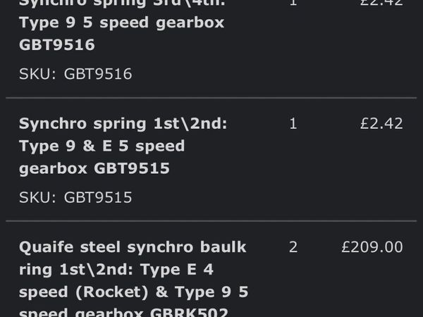 Ford type 9 Quaife HD Gearbox for sale in Co. Down for £2,150 on DoneDeal