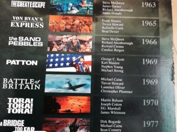 BOX. SET. OF. 9. WAR. FILMS. NEW for sale in Co. Limerick for €10 on ...