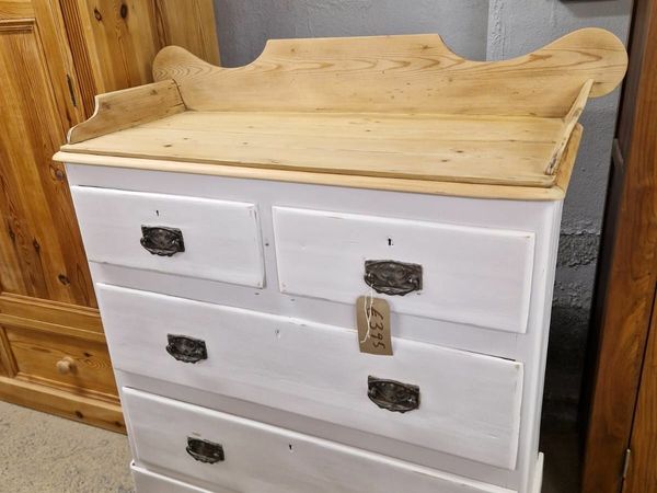 Large Victorian pine chest of drawers for sale in Co. Donegal for €395 ...