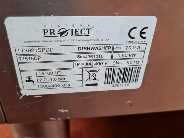 Project T515 Pass Through Dishwashers for sale in Co. Dublin for €2,000 ...