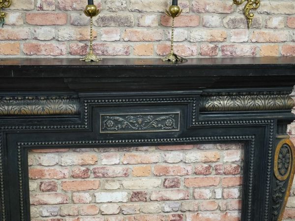 Black & Gilt Beaded Fireplace Mantel Surround for sale in Co. Limerick ...
