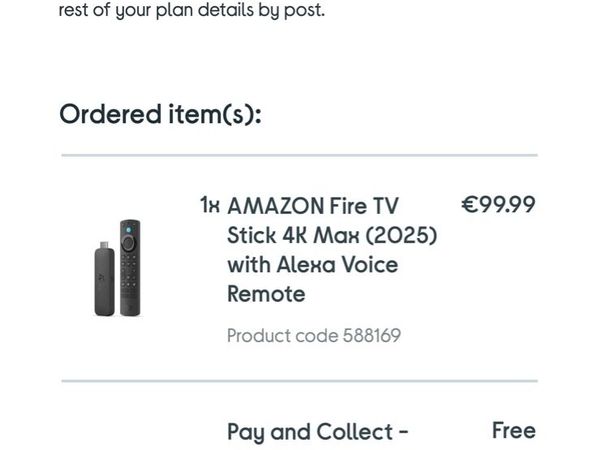 Amazon Fire Stick 4k Max Alexa voice remote for sale in Co. Kerry for € ...