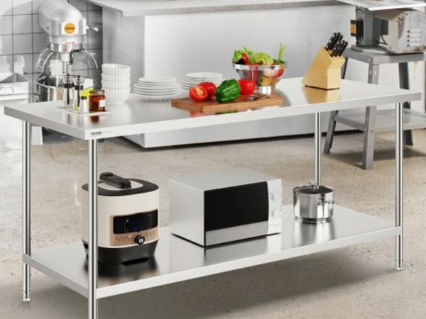 Stainless Steel Prep Table, 30 x 60 x 34 Inch, Hea for sale in Co ...