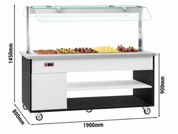 Commercial Mobile Heated Buffet Trolley – 5x GN 1/ for sale in Co ...