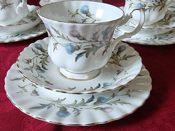 21 Pc. Royal Albert Brigadoon Bone China Tea Set for sale in Co. Cork ...