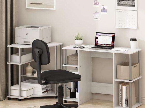 Computer Study Desk Engineered Wood White for sale in Dublin for €129 ...