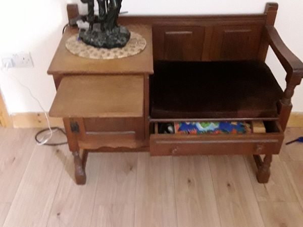 Lovely solid oak antique phone table for sale in Dublin for €250 on ...