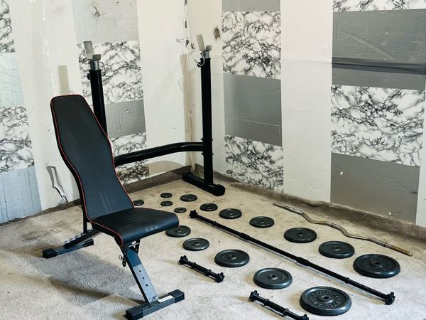 ADJUSTABLE RACK BENCH STEEL WEIGHTS BAR DUMBBELLS for sale in Tipperary ...