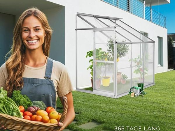 Lean To Aluminium Greenhouse with Base 4.09m3 Wall for sale in Dublin ...