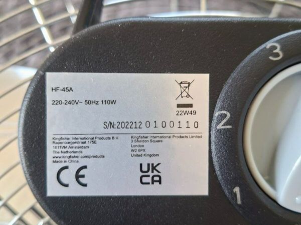Cooling Floor Fan 220-240V for sale in Clare for €43 on DoneDeal