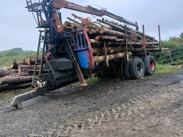 Log crane trailer for sale in Limerick for €5,500 on DoneDeal
