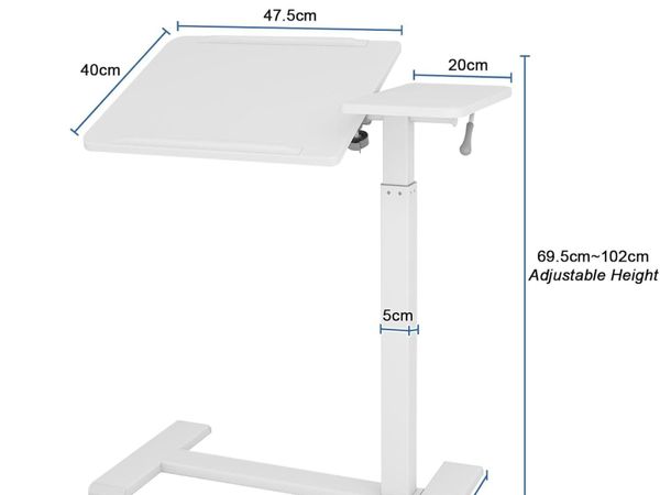 67.5x40cm Hospital Bed Table with Wheels Adjustabl for sale in Dublin ...