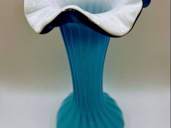 1970s art glass - marine blue ribbon vase for sale in Donegal for €30 ...