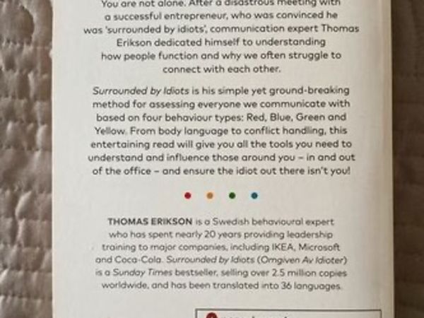 Book: Thomas Erikson: Surrounded by Idiots for sale in Cork for €5 on ...